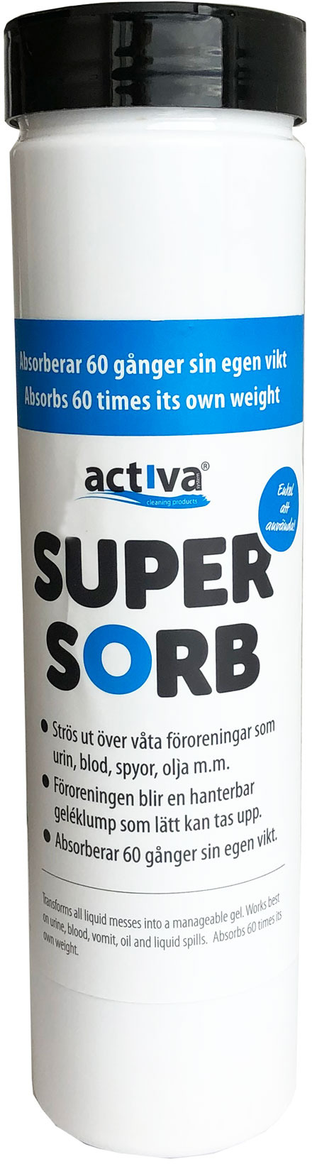 SuperSorb absorberende pulver 350 gram | Norengros