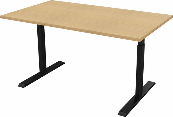 Aarsland arbeidsbord Edge elektrisk hev/senk B: 80cm, laminat, svart ...